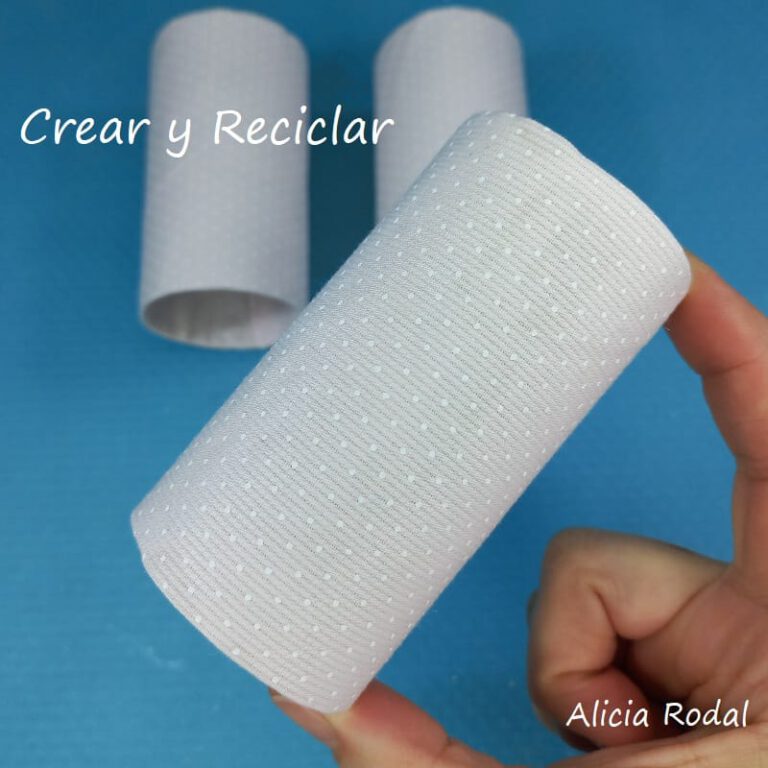 Ideas geniales con tubos de cartón y trozos de telas Proyecto 2