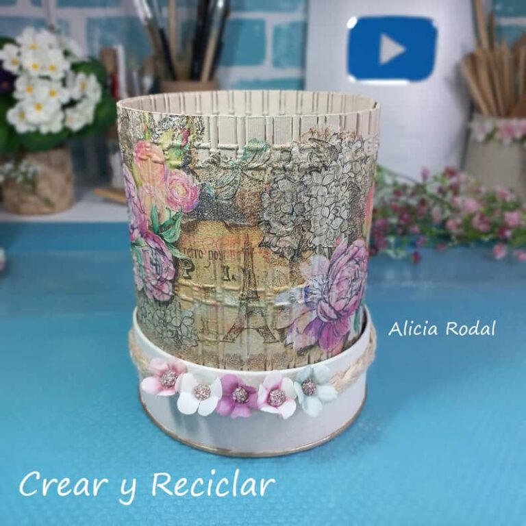 Hermoso trabajo manual original: DIY Ideas para decorar una lata grande ...